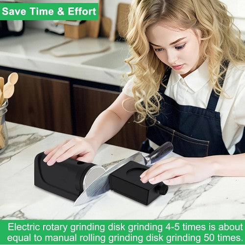 YOORLEAY Electric Rolling Knife Sharpener with Adjustable 15-32 Degree ...