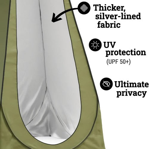 Pop-Up Privacy Tent 190 x 120cm Single Camping Tent Toilet Changing Ro ...